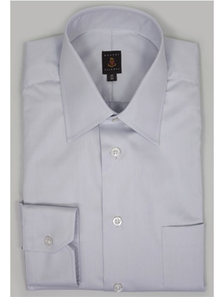 Robert Talbott Light Grey Medium Spread Collar RT Sutter Dress Shirt ...